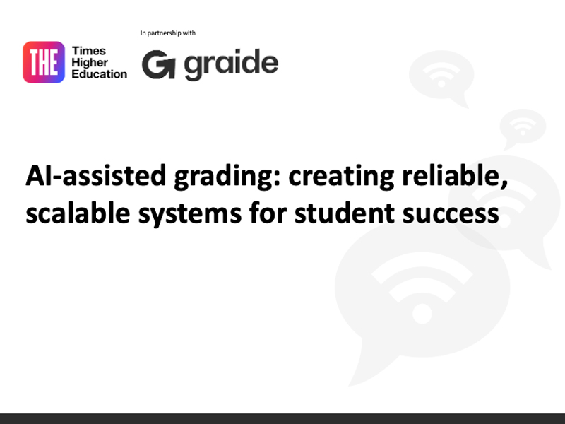 Building reliable and scalable AI grading systems for student success ...